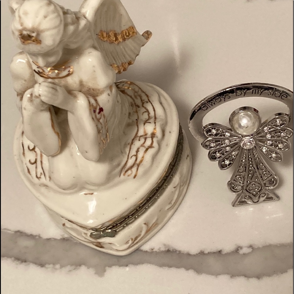 Vintage Angel Trinket Box, Alexa’s Angels, Dream - Gem